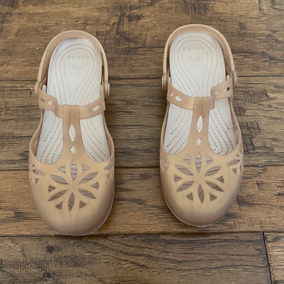 CROCS | Shoes | Crocs Womens Isabella Clogs In Dark Gold Size 6 Slipons ...